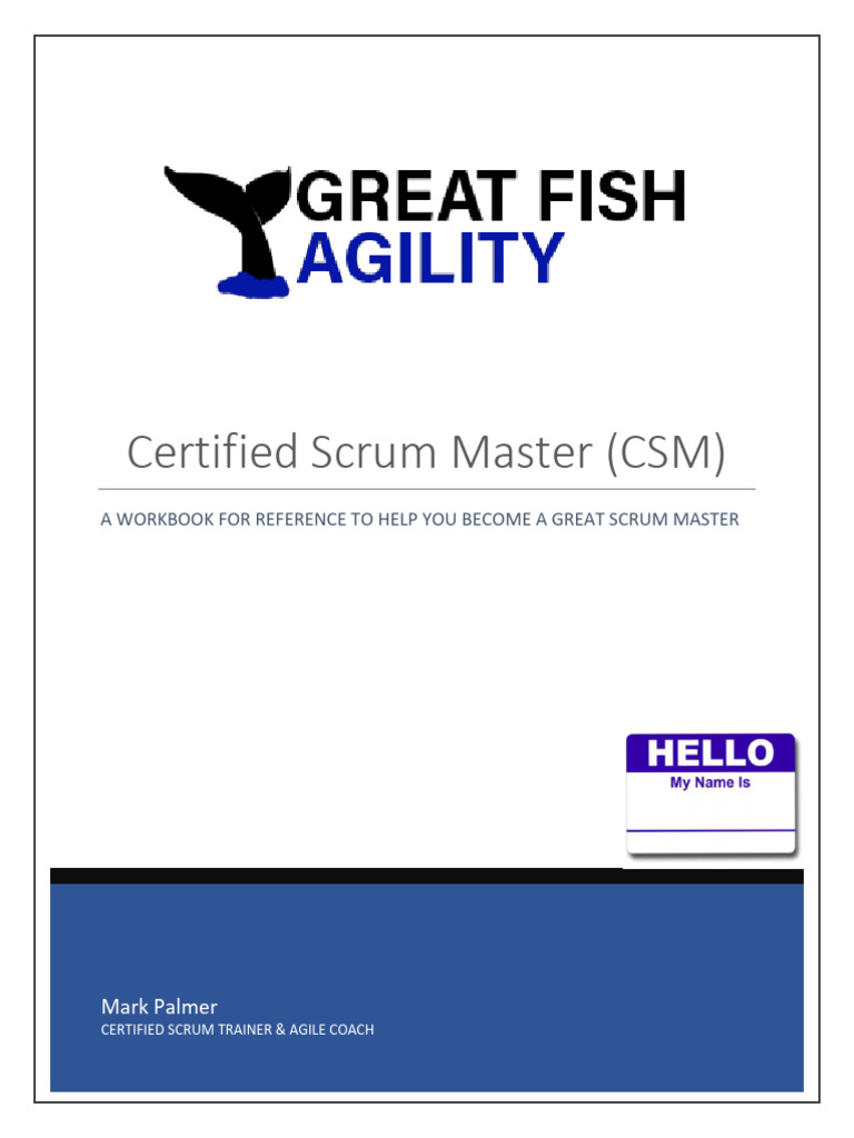 CSM Workbook | PDF | Scrum (Software Development) | Software Development