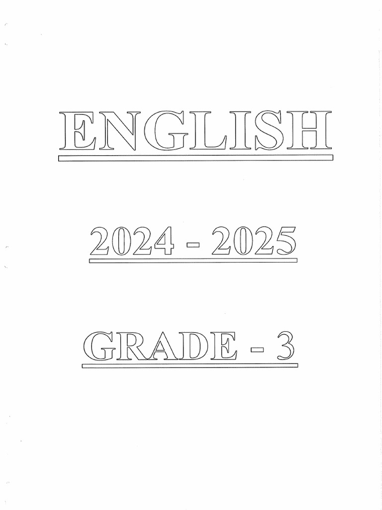 English G3 I | PDF