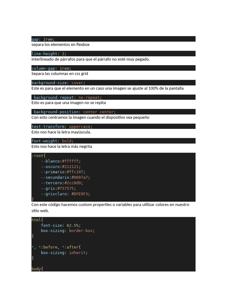 Propiedades css | PDF