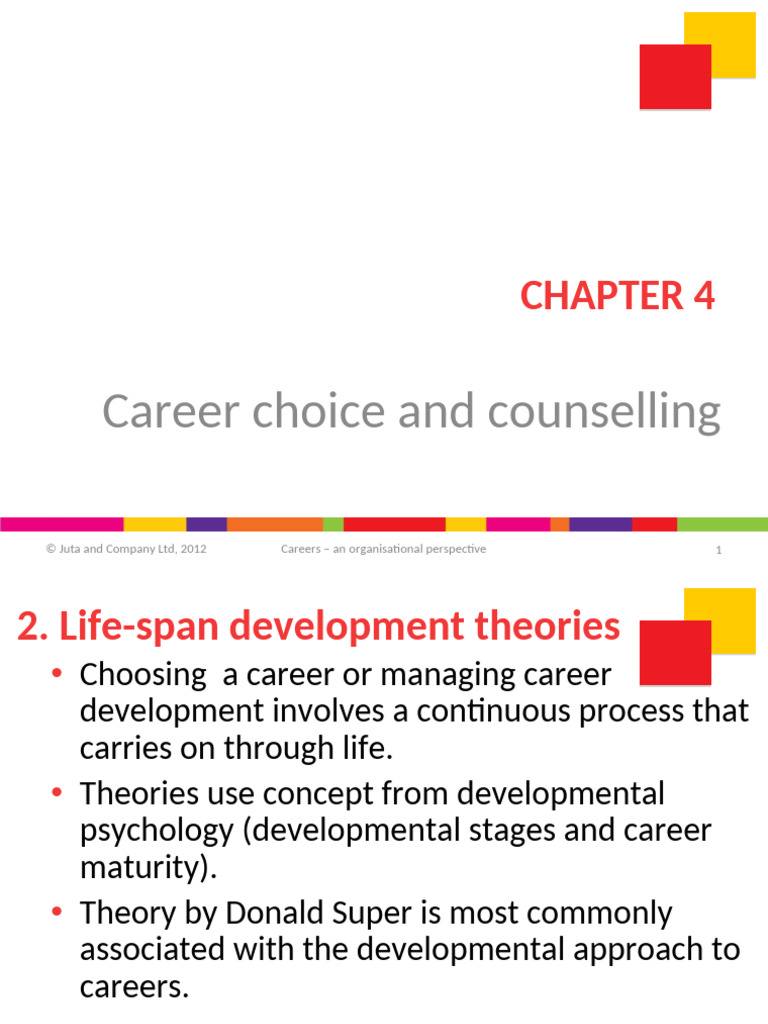 Chapter 4 Career Choice and Counselling (Part 2) | PDF | Learning ...