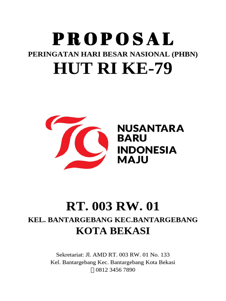 (Draft) Proposal Hut Ri Ke-79 | PDF