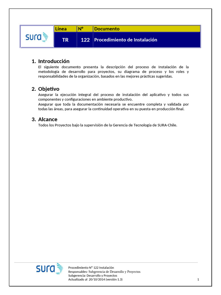 0122 TR Procedimiento de Instalacion | PDF | Vulnerabilidad (informática) | Prueba de penetración