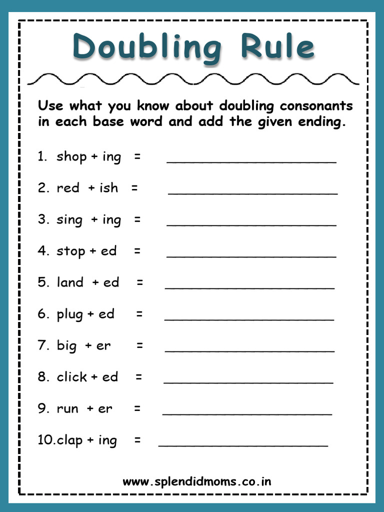 Doubling Rule Worksheet | PDF