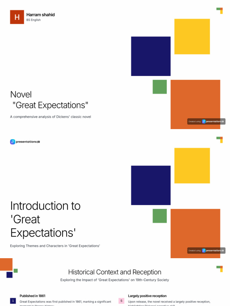 Great Expectations Presentation Outline | PDF