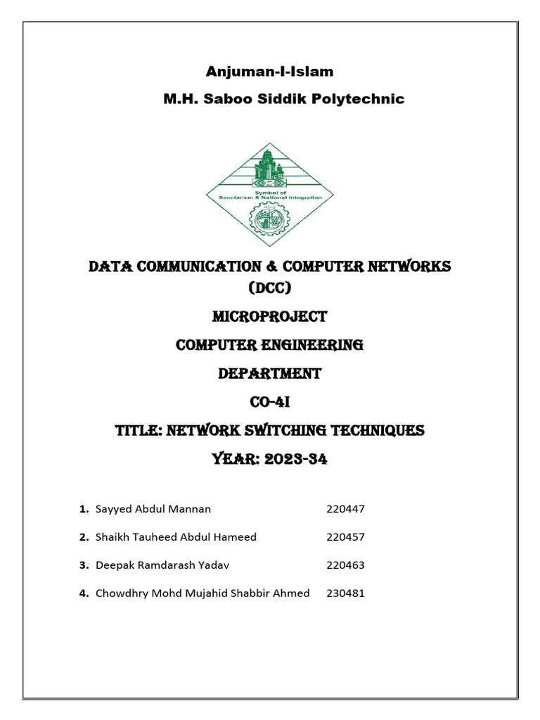 DCC Report Final | PDF | Computer Network | Network Switch