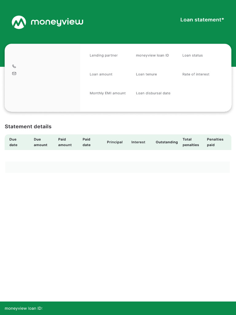 Loan Statement 22-10-2024 | PDF | Loans | Monetary Economics
