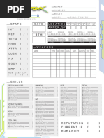 Cyberpunk Red Character Party Sheet | PDF