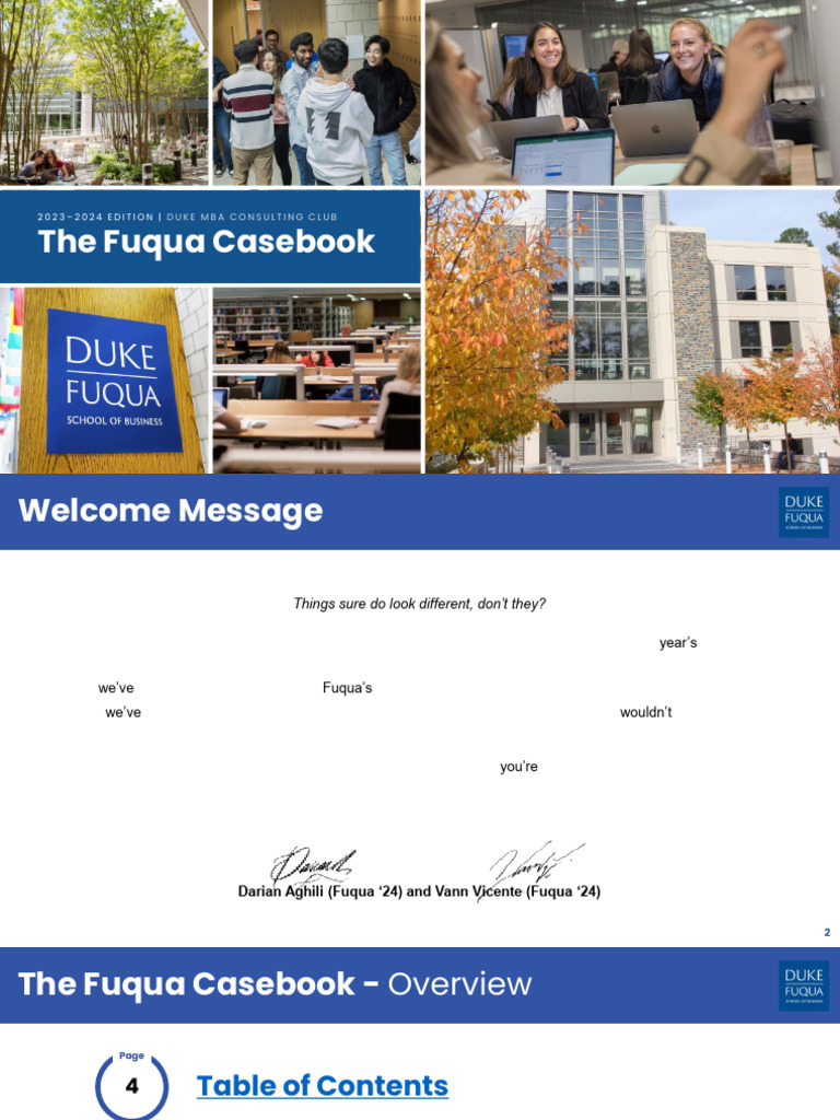 Fuqua Casebook 2023-2024 | PDF | Mergers And Acquisitions | Profit ...