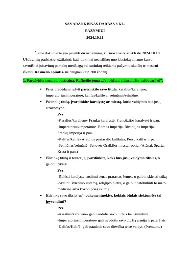 Uzdaviniai 8kl. T.L. | PDF