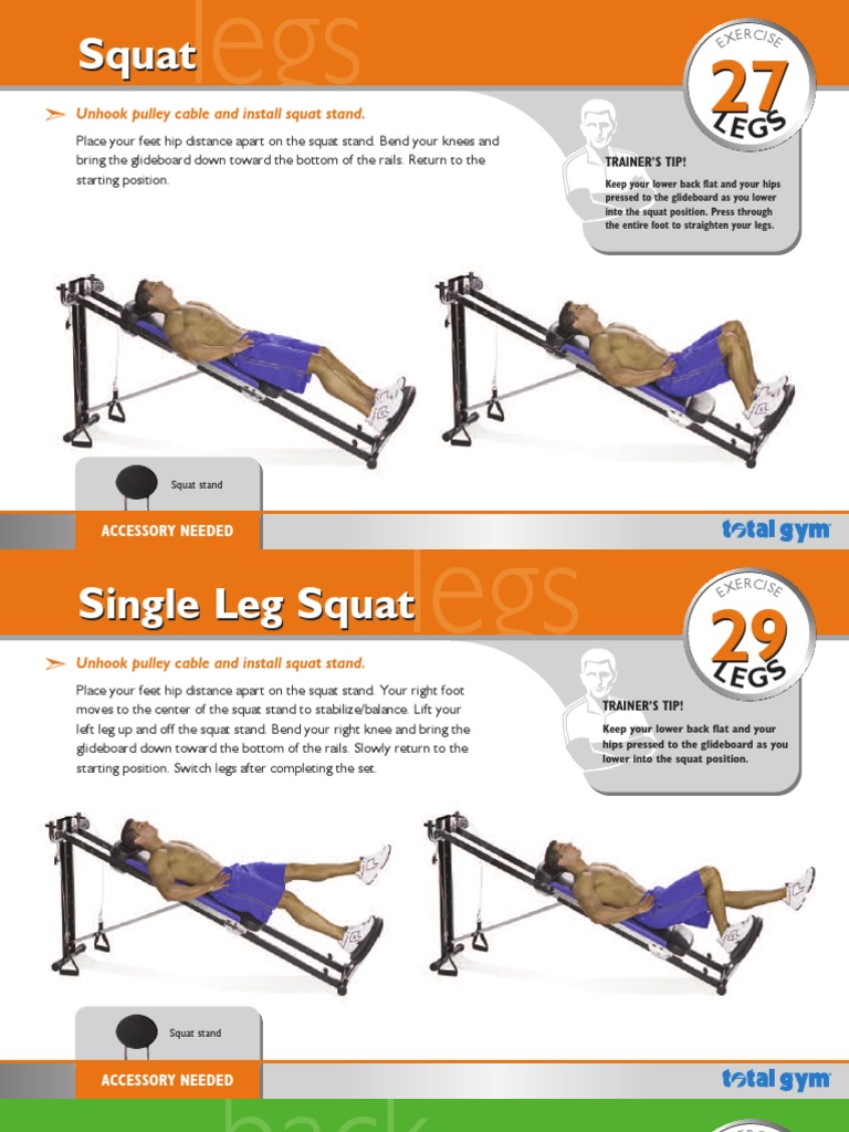 Printable Total Gym Deck Cards