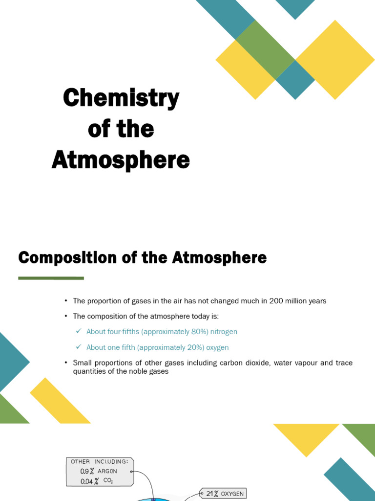 Chemistry and Evolution of Earth's Atmosphere | PDF | Greenhouse Effect ...