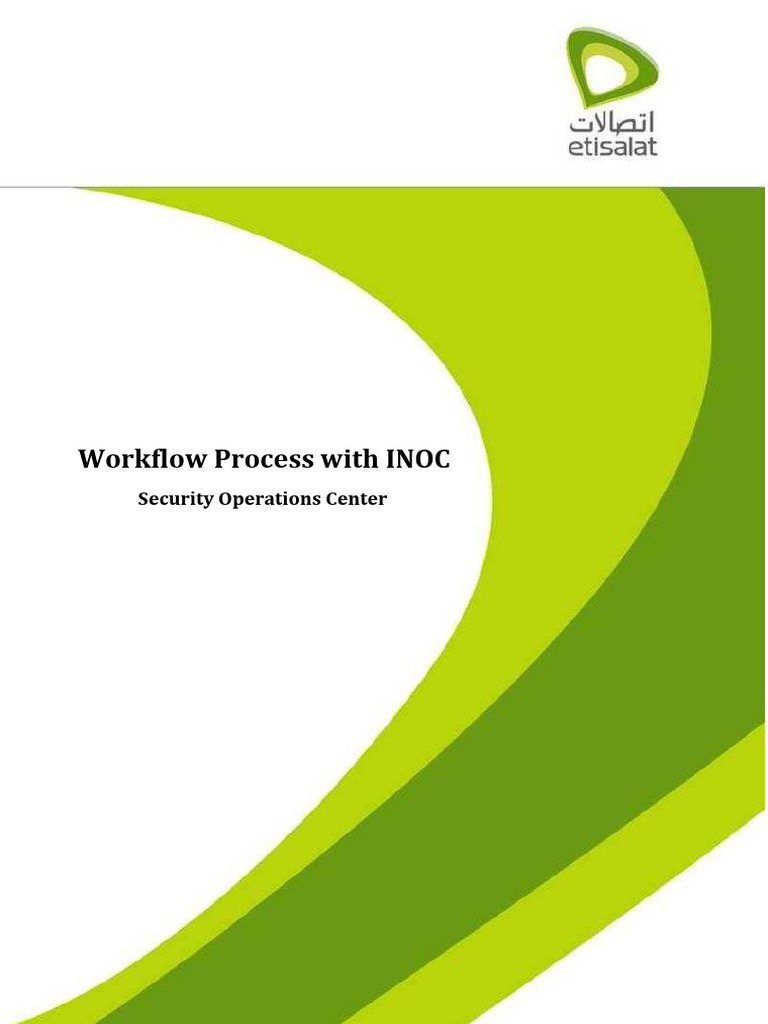 Workflow Process With INOC | PDF | Denial Of Service Attack | Computer Law
