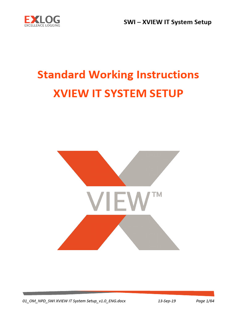 01 - OM - NPD - SWI XVIEW IT System Setup - v1.0 - ENG | PDF | Bios ...
