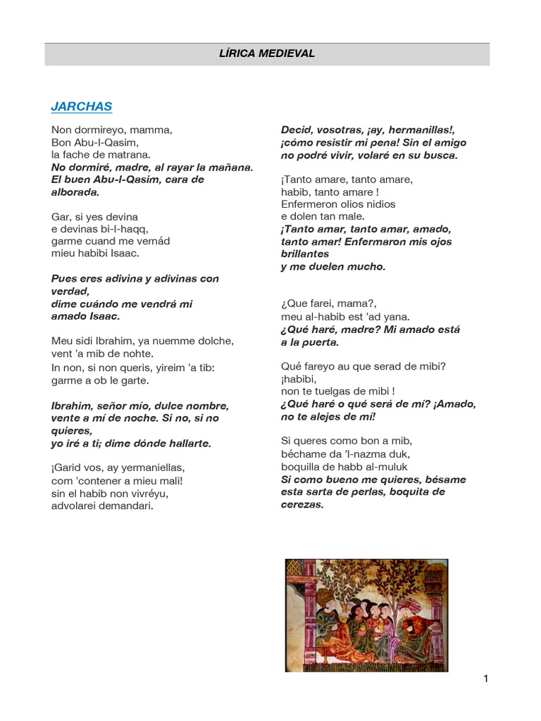 U1. Textos de Literatura Medieval | PDF