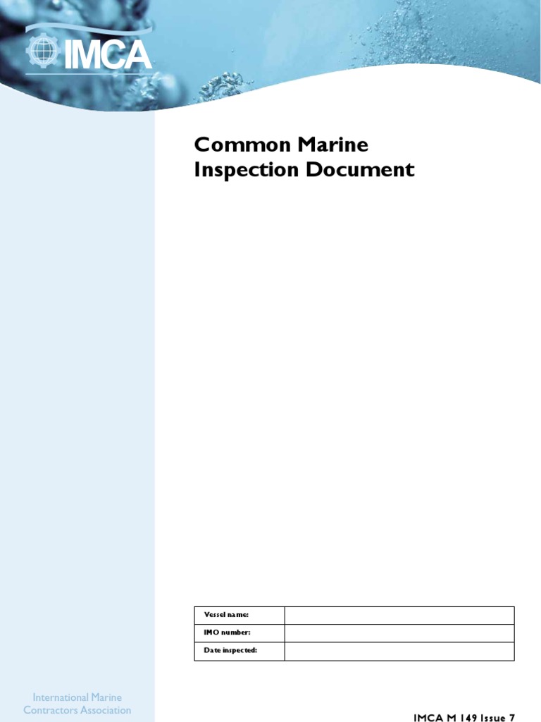 Common Marine Inspection Document Overview | PDF | Business ...