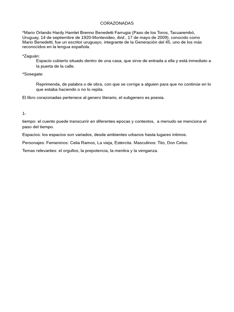 Corazonada | PDF | Historia | Clásicos