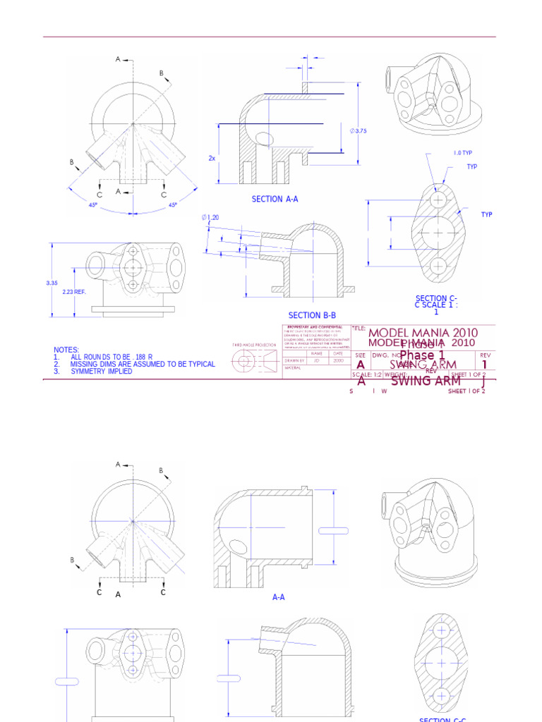 Pieza - 1 Basico Solidworks | PDF