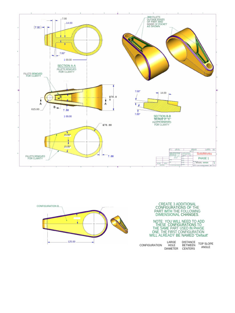 Pieza - 2 Basico Solidworks | PDF