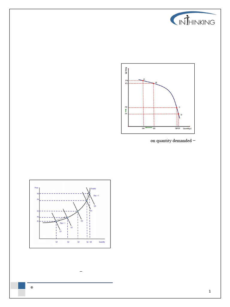 A Mathematical Elasticity Note | PDF | Price Elasticity Of Demand | Supply (Economics)
