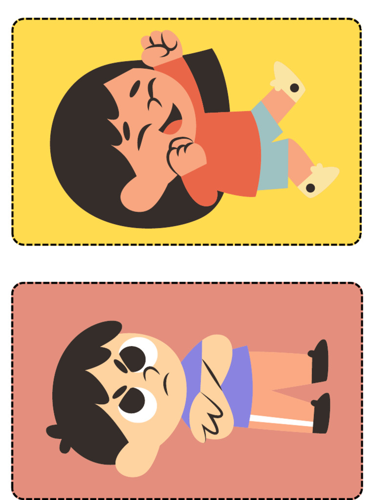 Tarjetas Educativas para Memorama de Las Emociones Ilustrado en Colores ...