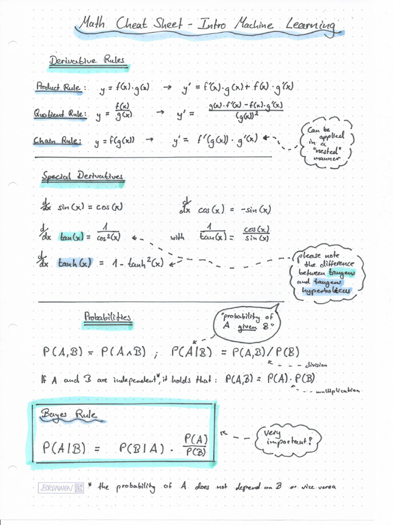 ML Math Help | PDF