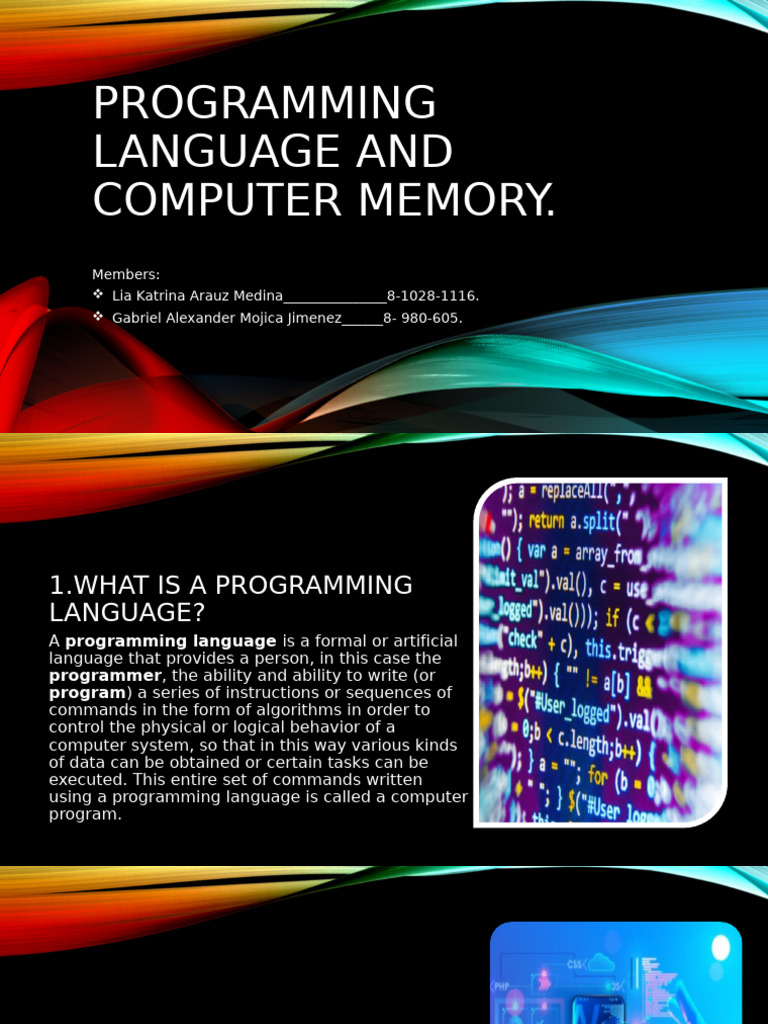 para Exposicion Programming Language and Computer Memory - 090743 | PDF | Computer Data Storage ...