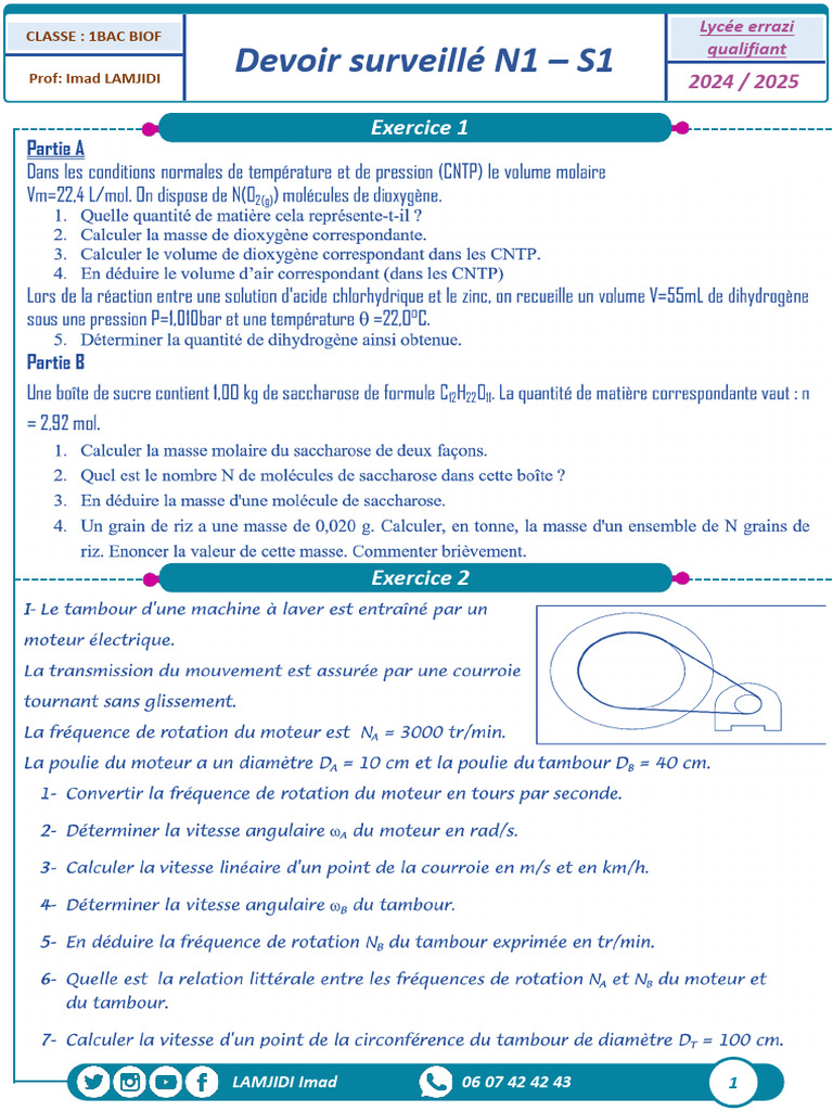 DS1 1bac | PDF