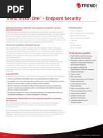 Vision One - Endpoint Security, Datasheet | PDF | Security | Computer Security