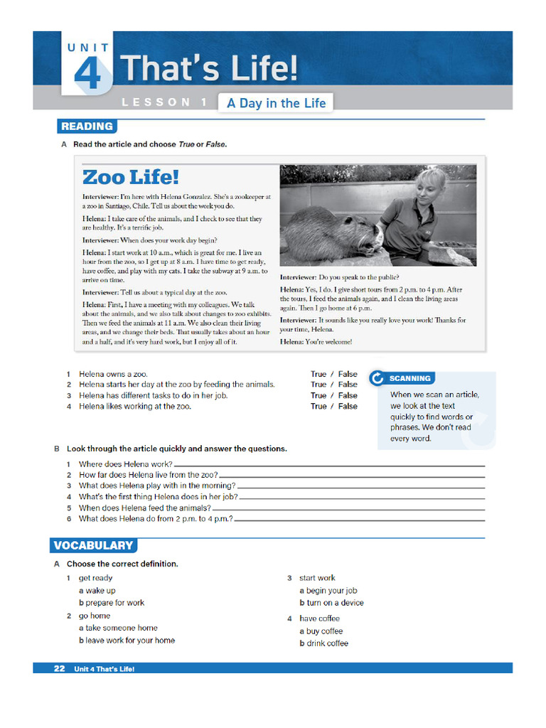 Speak Your Mind 1 - Unit 4 - Workbook With Answers | PDF