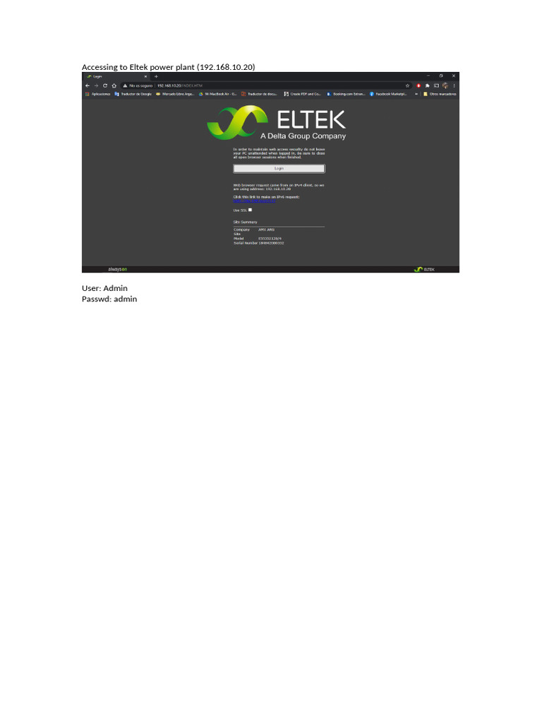 Configuring To Eltek Power Plant Input Output | PDF