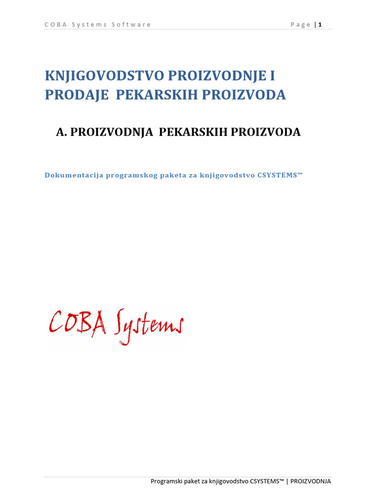 Faq Proizvodnja Pekarskih Proizvoda | PDF