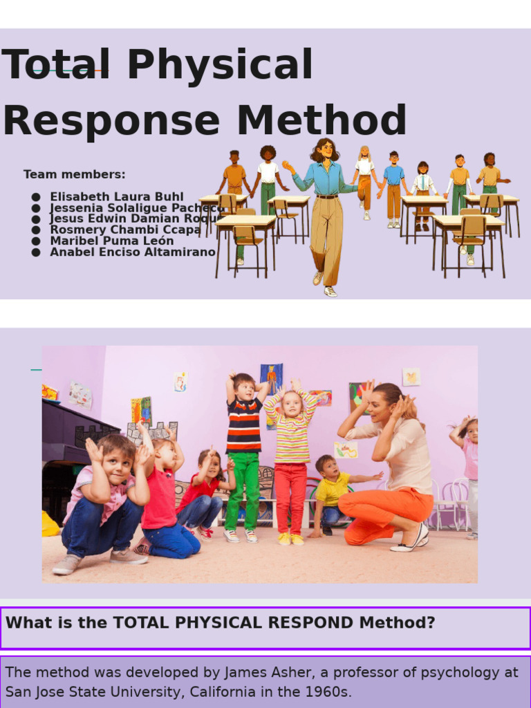 Total Physical Response Method | PDF | Applied Linguistics | Behavior Modification
