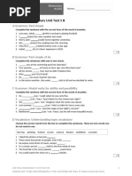 Life Vision Pre-Intermediate Unit 3 Test | PDF