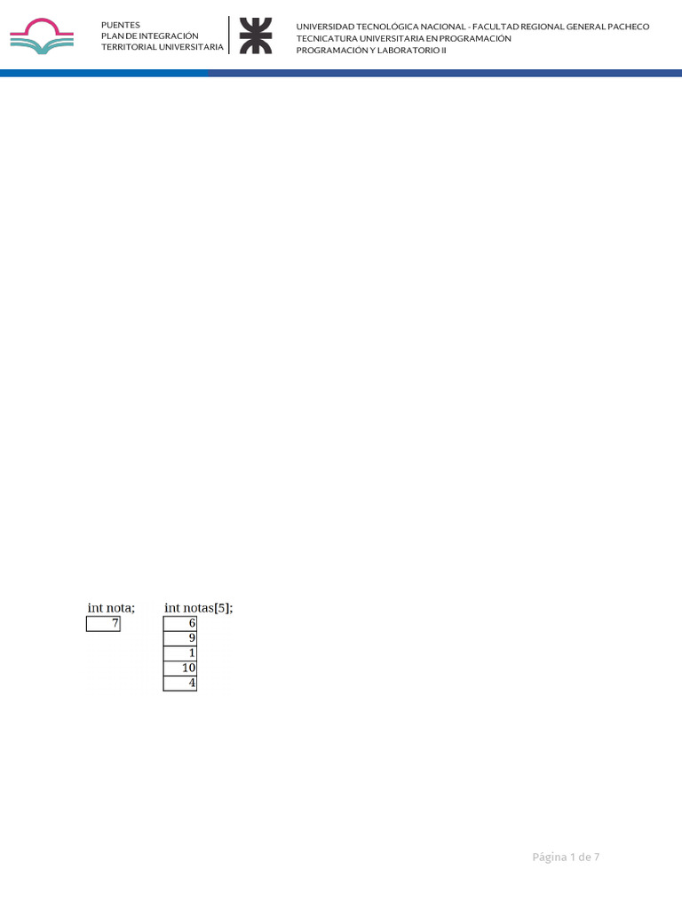 PR2 - Apunte Práctico Vectores | PDF | Variable (informática) | Programación de computadoras