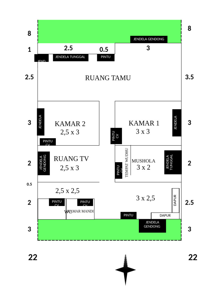Denah Rumah Mas | PDF