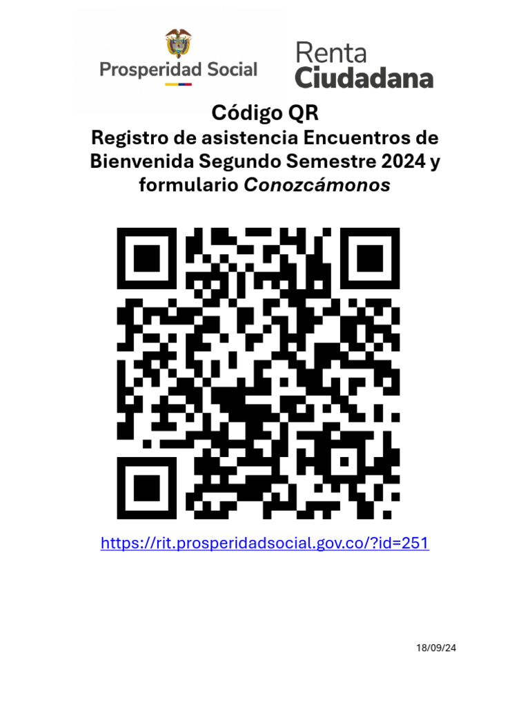 Codigo QR Asistencia y Conozcámonos - Segundo Semestre | PDF | Finanzas ...