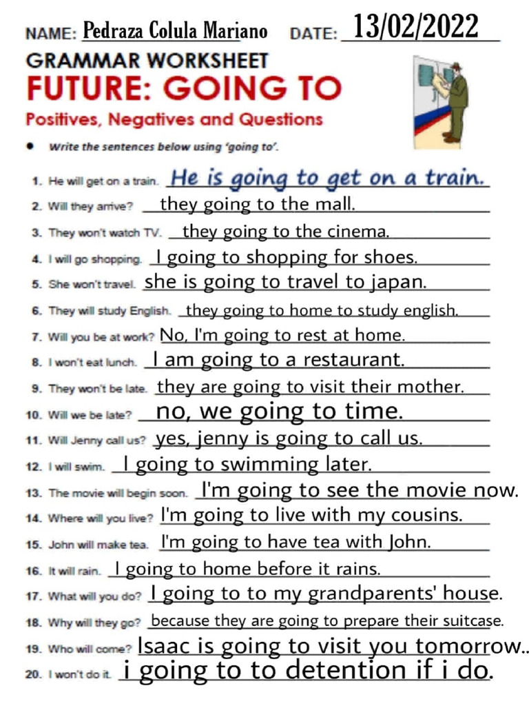 Future Tense Grammar Worksheet | PDF
