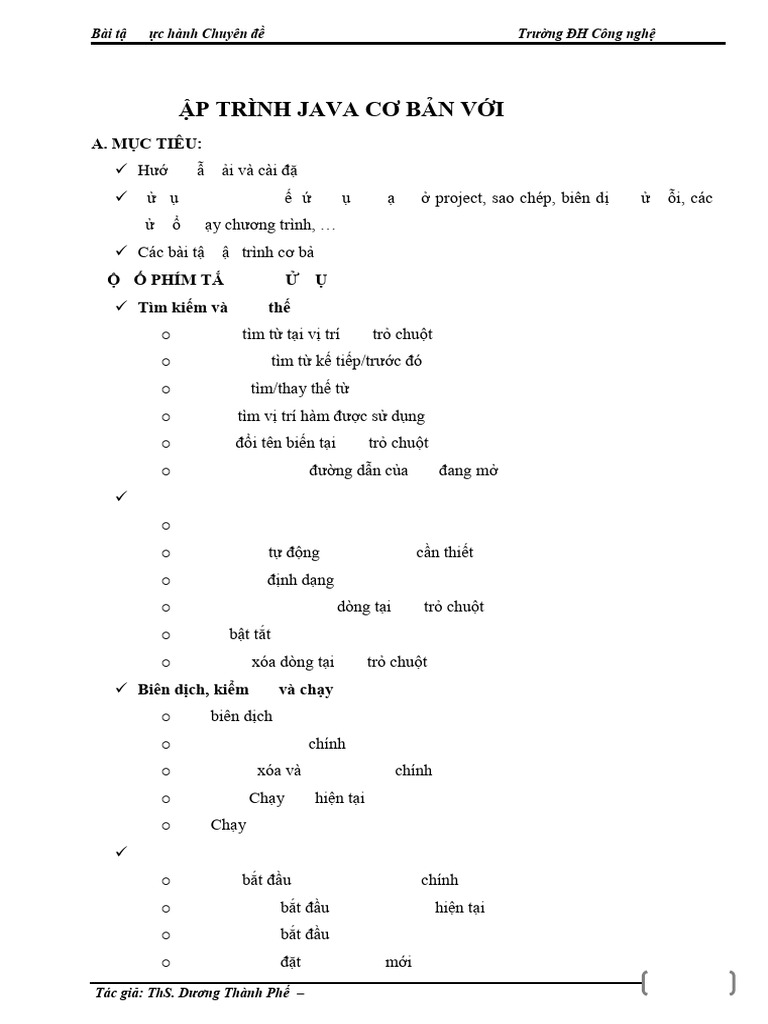 Lab01 LaptrinhJavaCoban | PDF