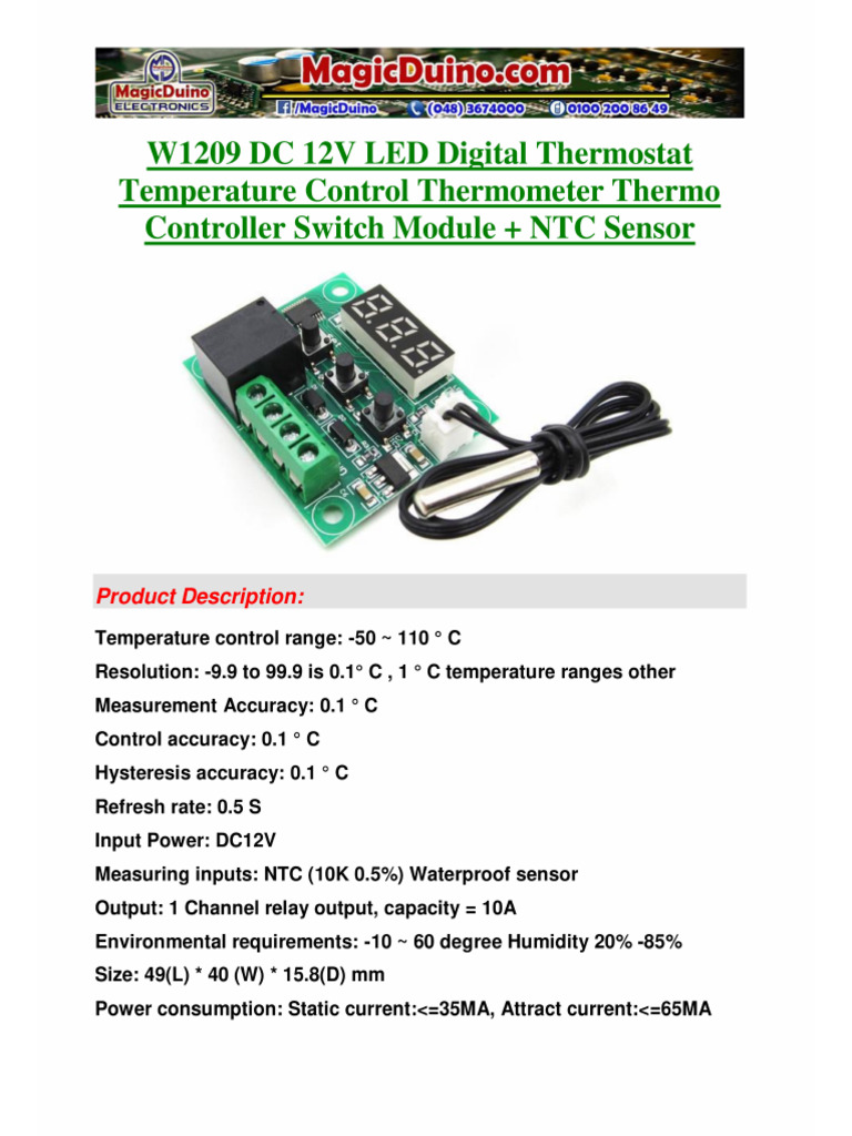 W12 Controller | PDF