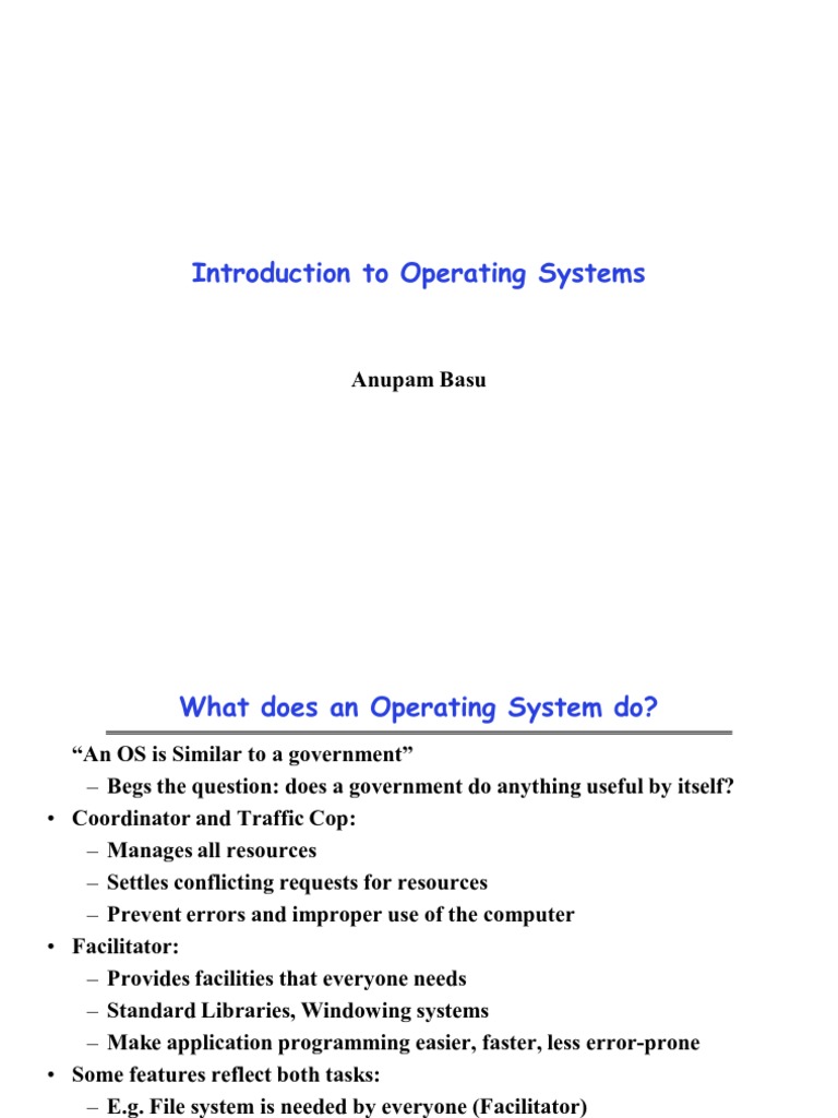 Os 1 | PDF | Operating System | Device Driver