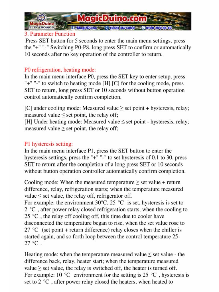 Thermostat Controller Pdf