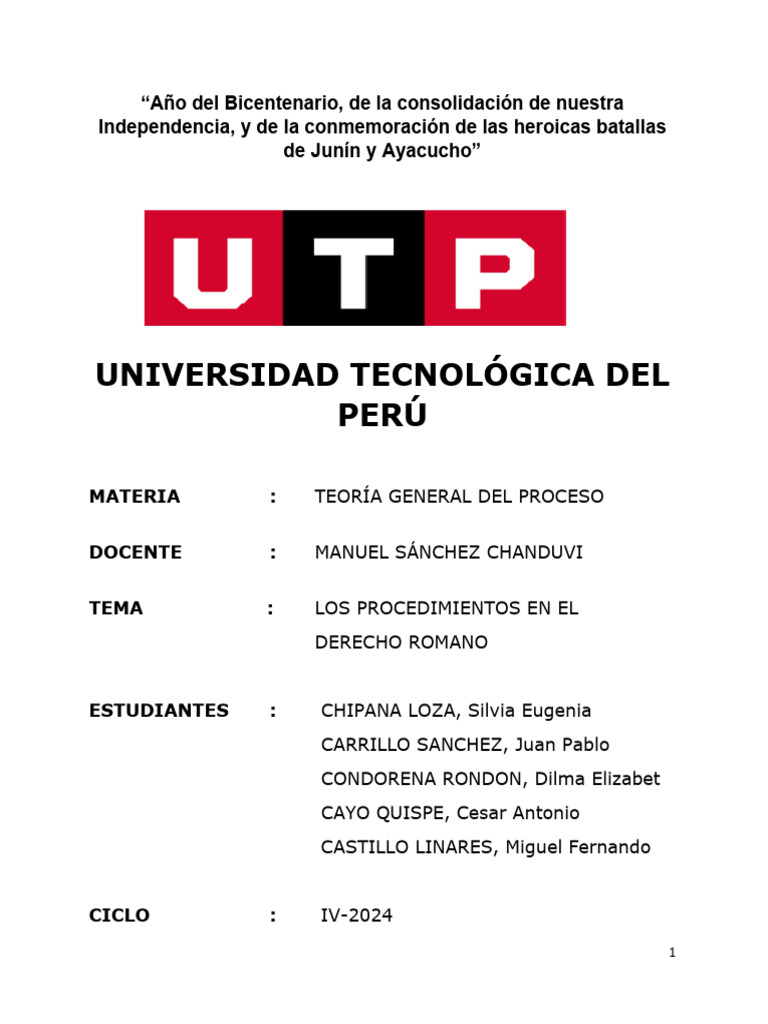 Procedimiento Judic Romano Final para Presentar | PDF | Roma antigua ...