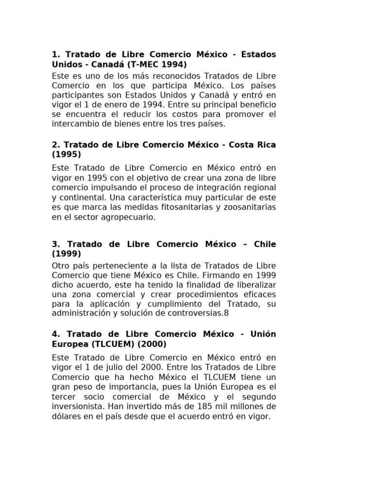TLC | PDF | Comercio | México