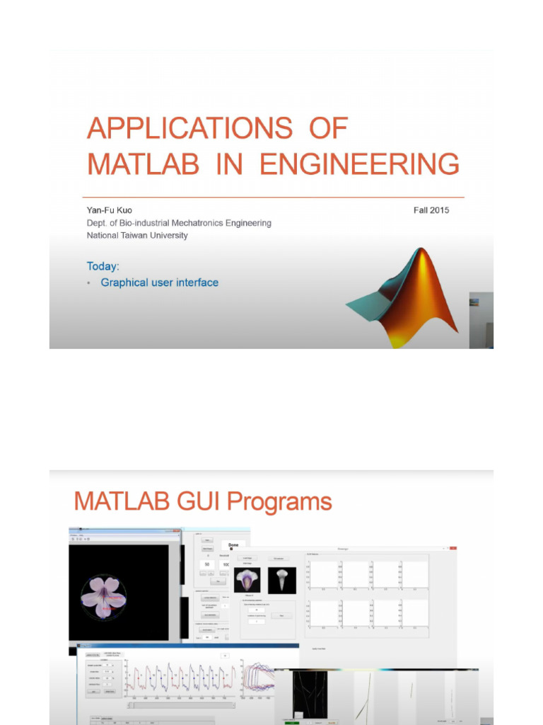 MatlabTutorialPractice 4 GUI | PDF
