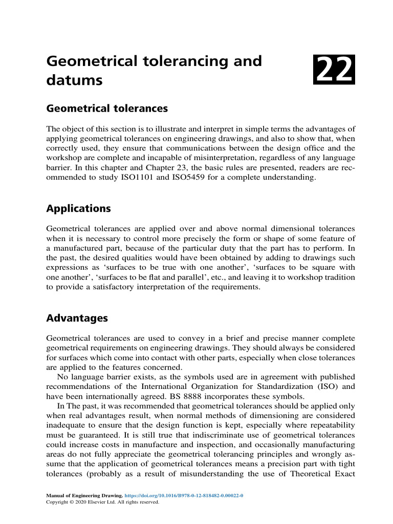 22 Geometrical Tolerancing and Datums 2020 Manual of Engineering ...