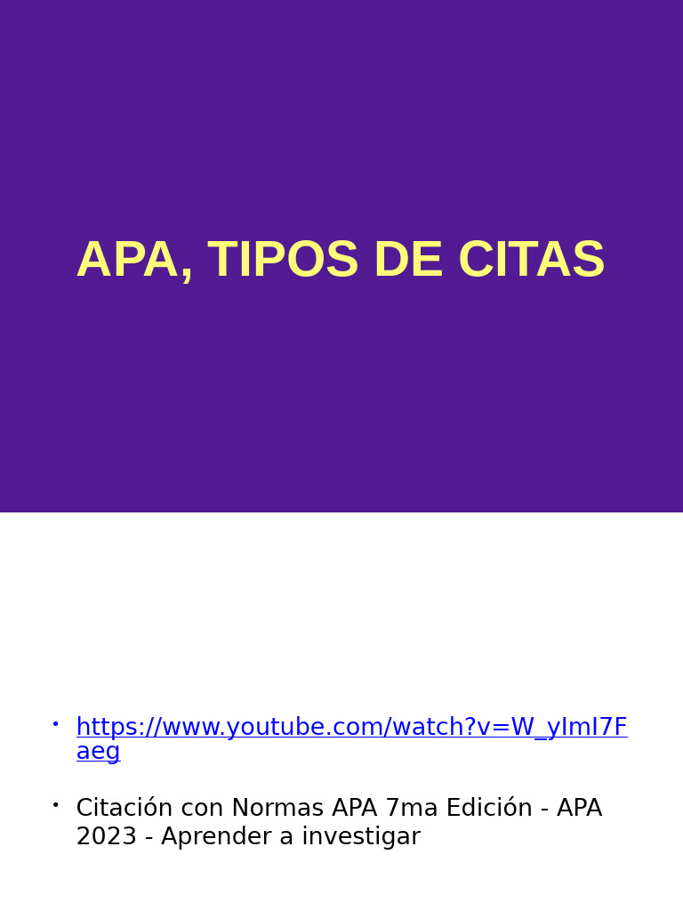 Guía de Citas APA 7ma Edición | PDF | Estilo apa | Comillas
