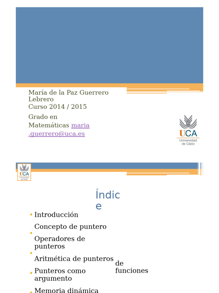 Introducción a Punteros en C y su Uso | PDF | Puntero (Programación de ...