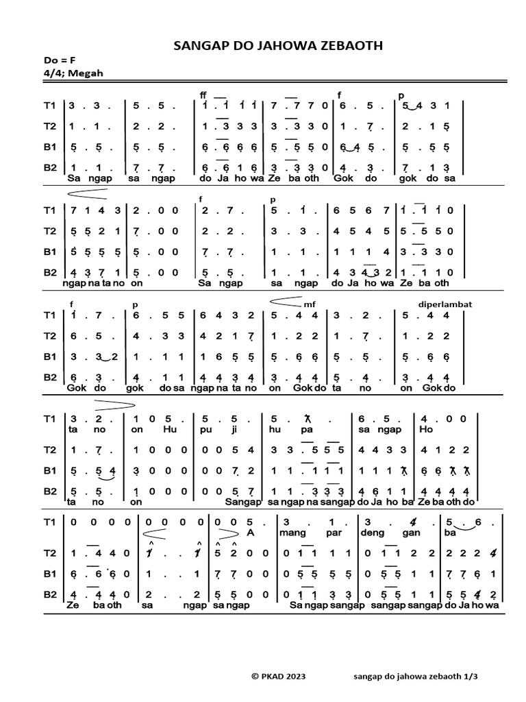 35 Sangap Do Jahowa Zebaoth | PDF