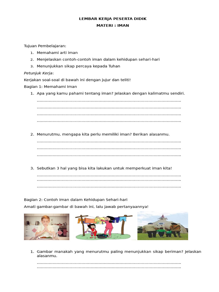 LKPD Pemb. 13 Kelas 3 Sem 2 2022 - 2023 | PDF