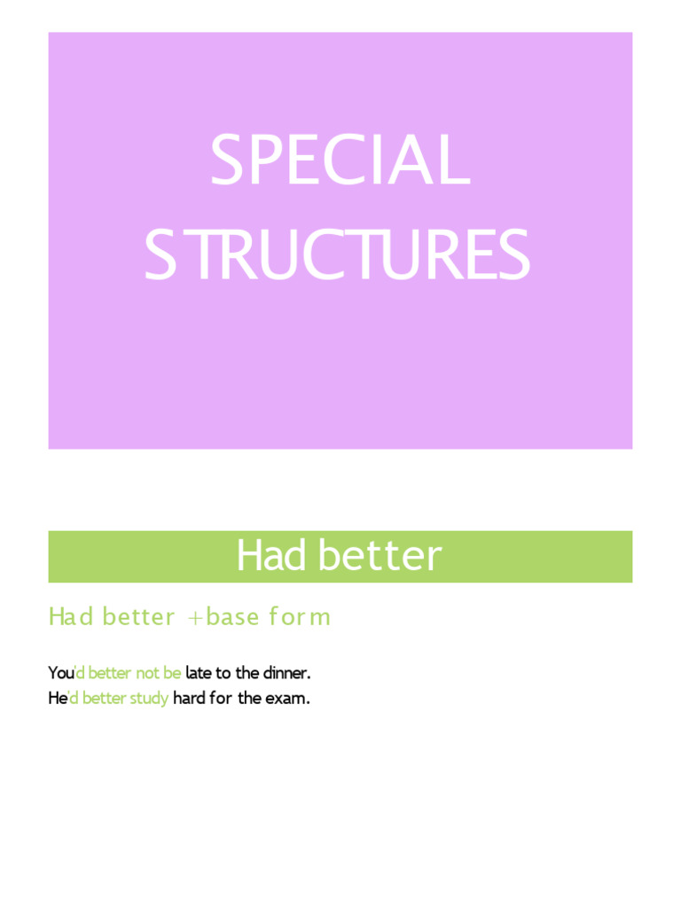 SPECIAL STRUCTURES (1) | PDF